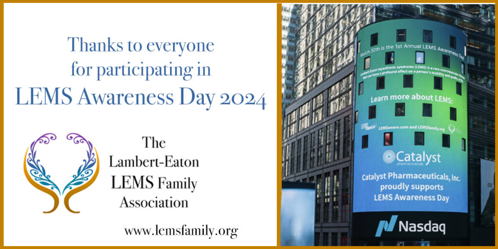 The Lambert-Eaton LEMS Family Association – Awareness from the Heart